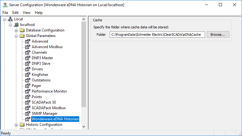 Wonderware Edna Historian Driver Guide Configure The Wonderware Edna Historian Server Setting 